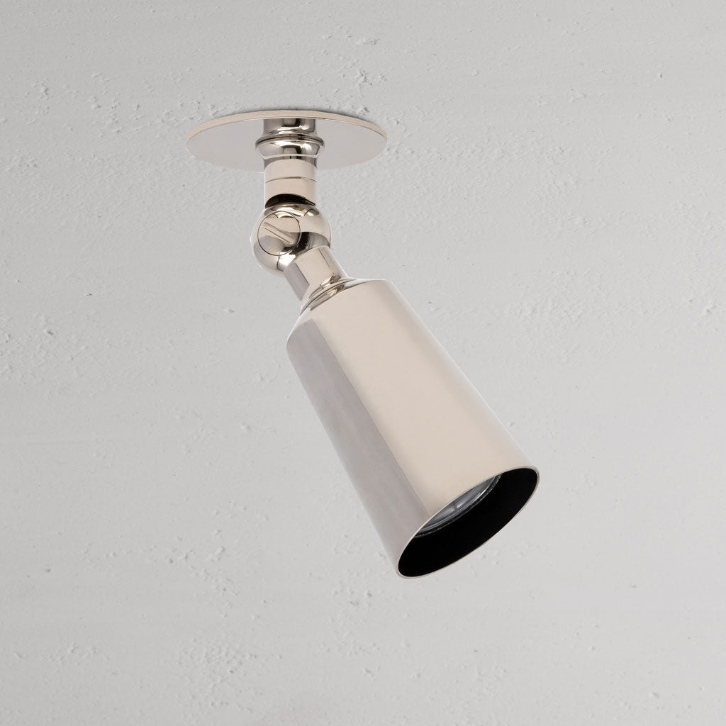 Perryn small Single Spotlight | Polished Nickel | Lighting