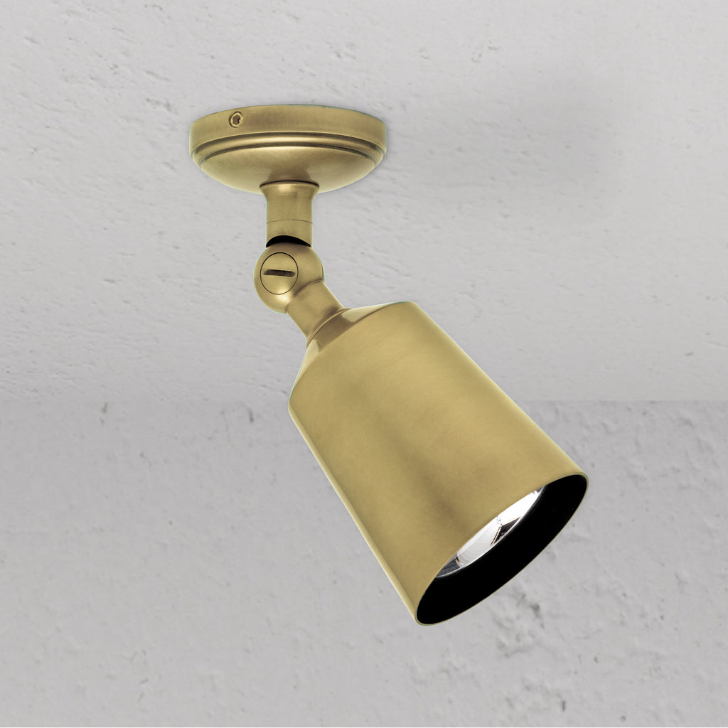 Bayliss 50mm Single Spotlight | Antique Brass | Lighting